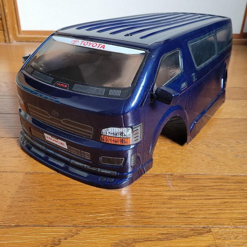 Toyota Hiace 1/10 Rc Body Dark Blue Unpainted Clear Lexan Shell Drift ...