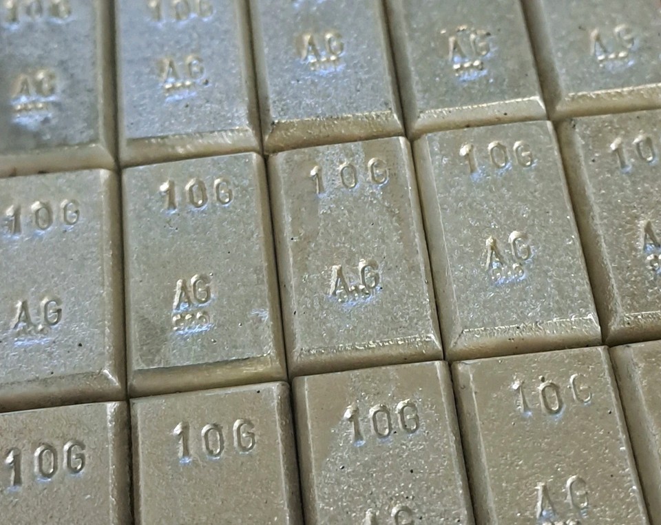 10g .999 Hand Poured Silver Bullion Bar - Vault Style Stackers | eBay UK