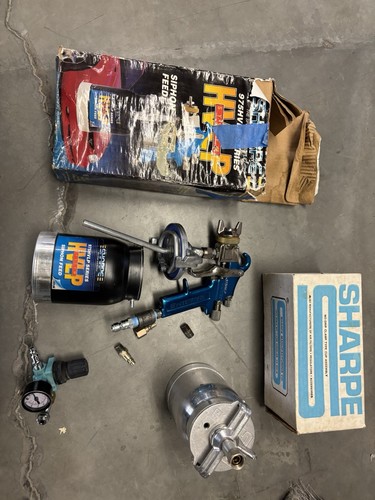 SHARPE- 975 HVLP Paint Gun 1.2mm Tip Teflon Lined Cup And Extra 450 Cup ...