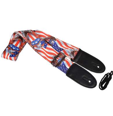Guitar Strap USA AMERICAN Flag & Eagle Deluxe Printed Design | eBay UK