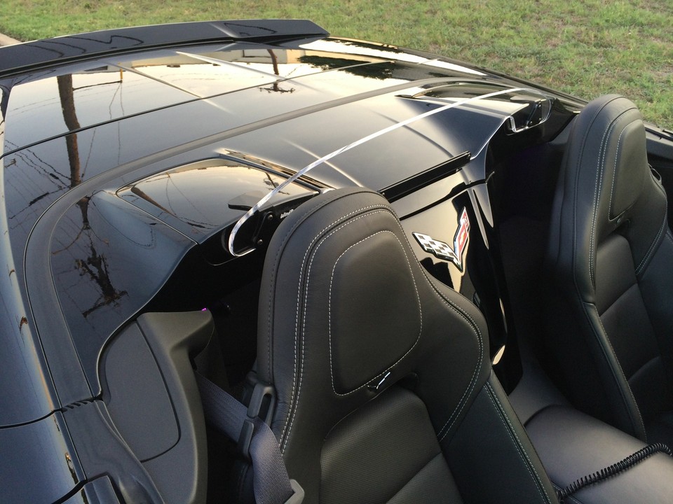 CLEAR Wind Restrictor® For 14-19 Corvette C7 Convertible Wind Deflector ...