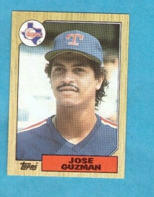 1987 Topps baseball card #363 Jose Guzman Rangers | eBay