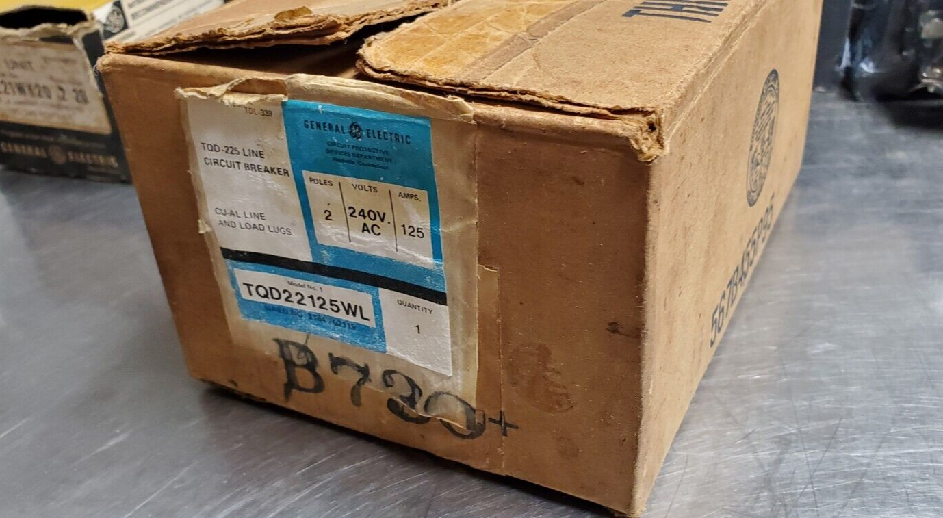GE TQD22125WL AC 125A Molded Case Breaker - Black for sale online | eBay