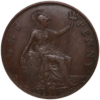 1918 KN British George V One Penny Coin | eBay UK