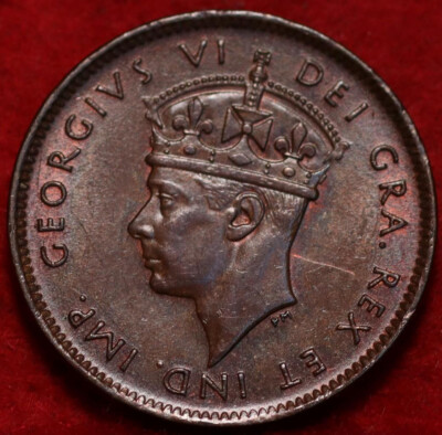 Uncirculated 1942 Newfoundland King George VI One Cent Coin | eBay