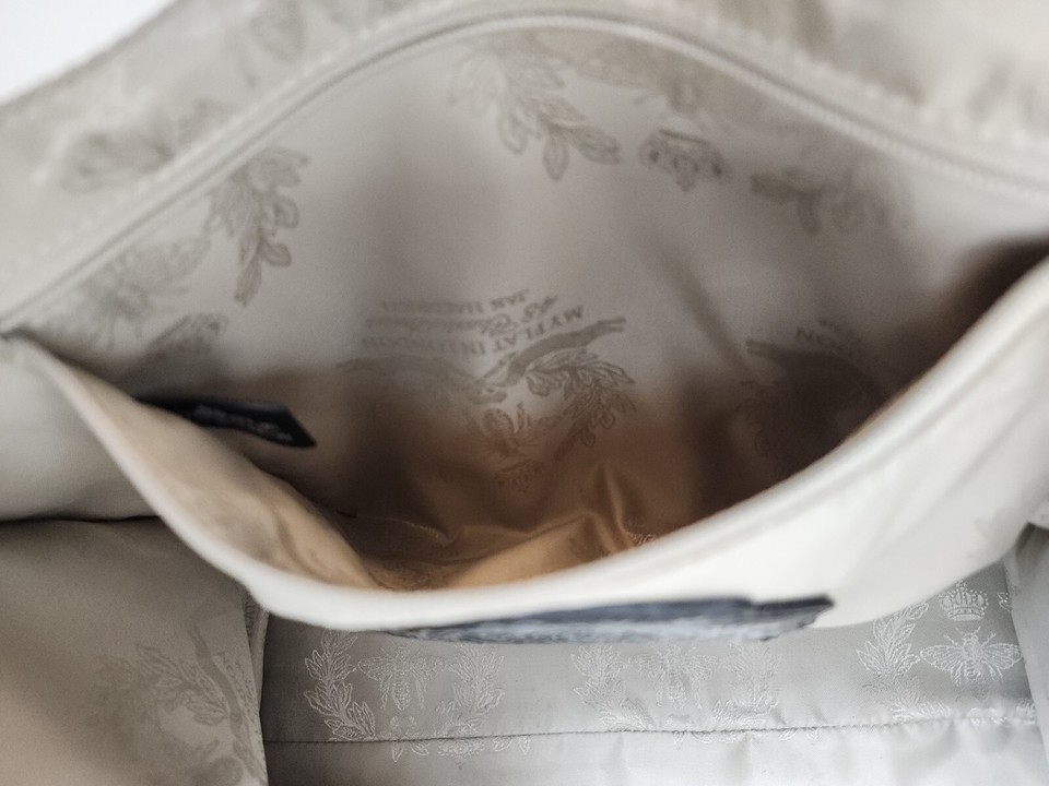 BRIGHTON MY FLAT IN LONDON RIVA TOTE LA VIE EST BELLLE COATED CANVAS LG ...