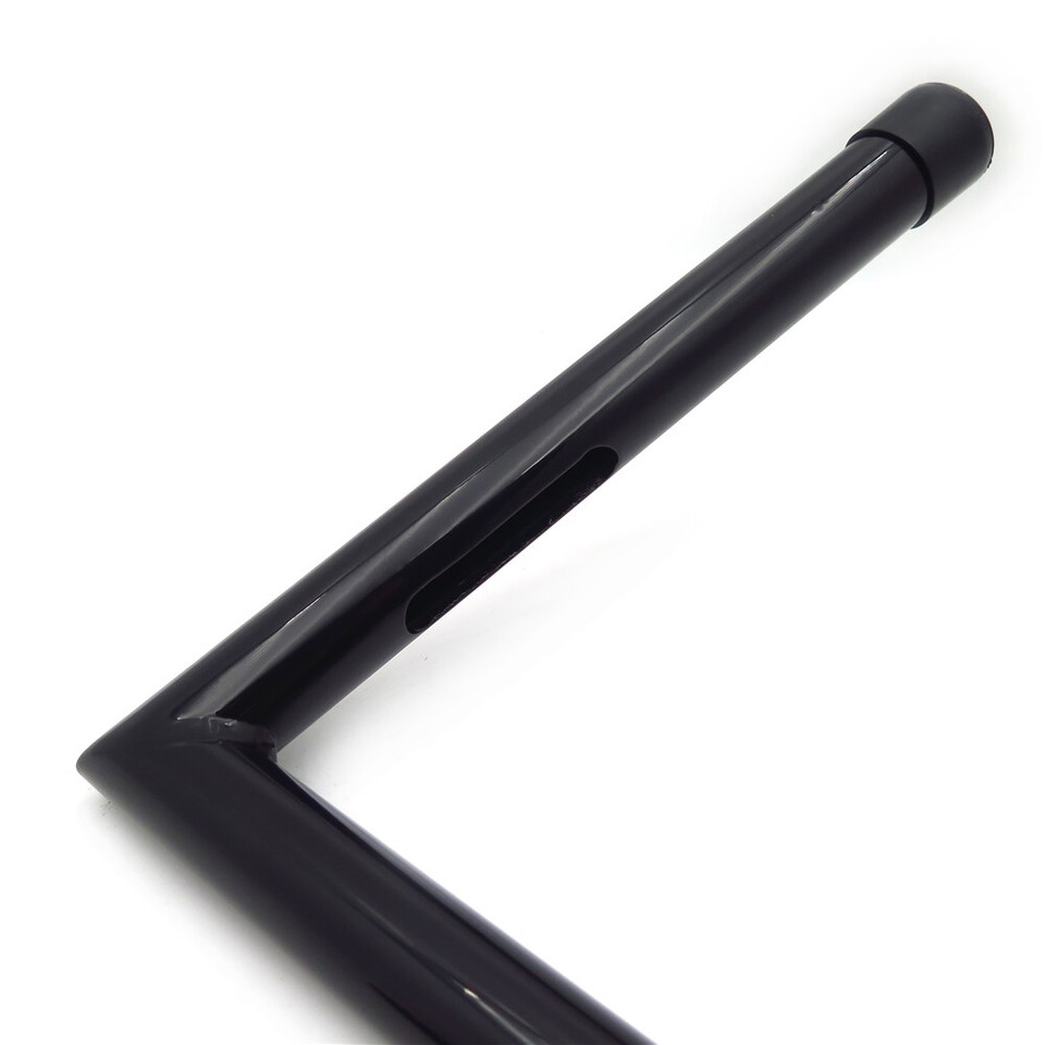 Black Z Bar 12 Inch Rise Handlebars For Harley Softail Dyna Sportster ...