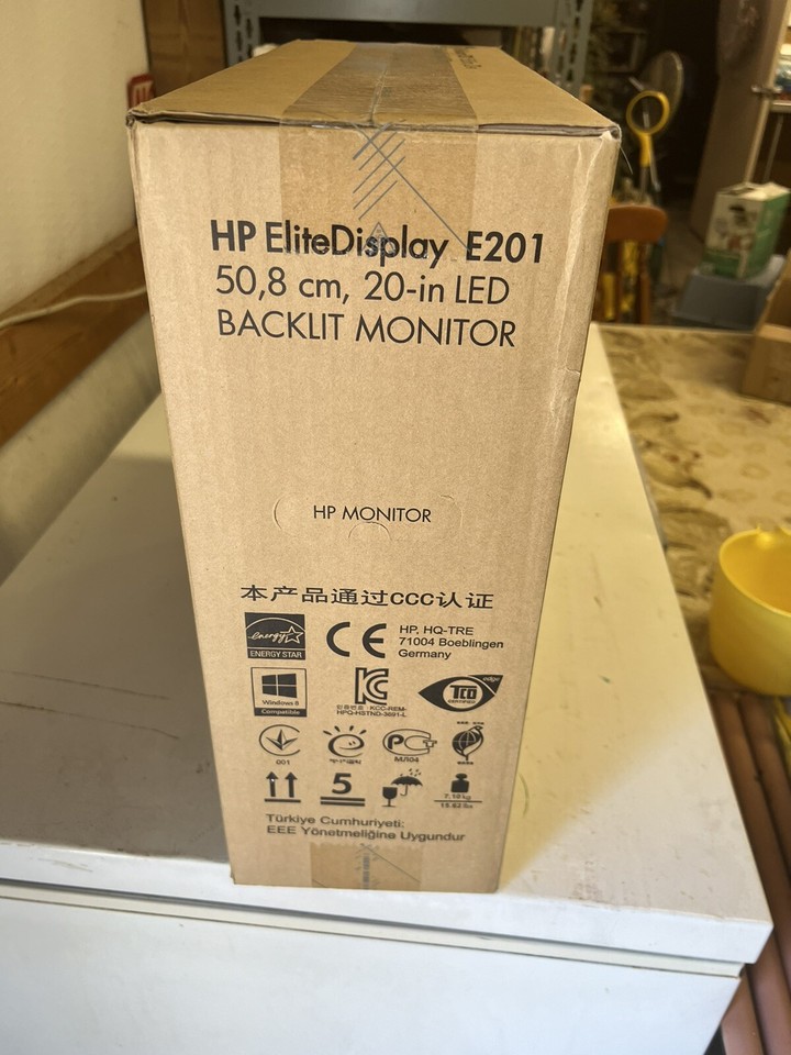 HP EliteDisplay E201 20" LED BACKLIT MONITOR HSTND-3691-L. - NEW ...