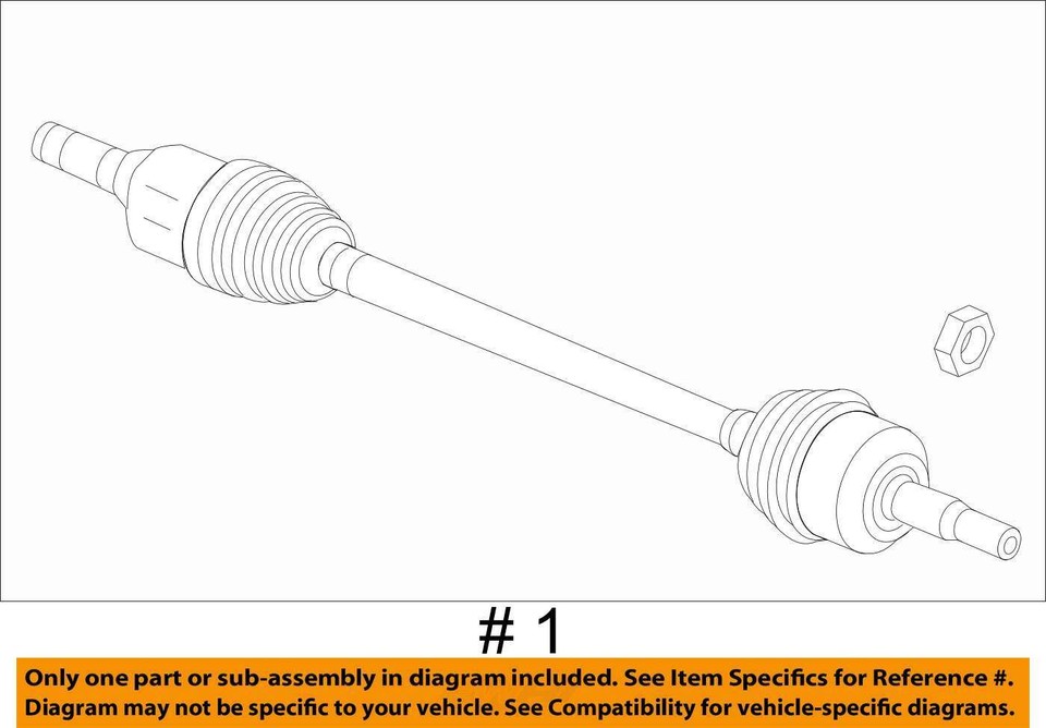 GM OEM Rear-Axle Assembly or CV Shaft 25829163 | eBay