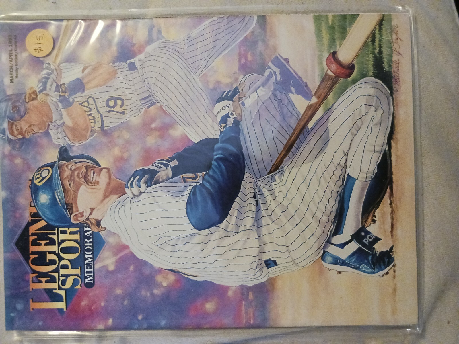 legends sports memorabilia March/April 1993 Hobby Issue Cover 43 Robin ...