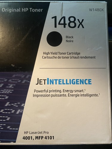 HP 148X Black High Yield Toner Cartridge (W1480X) - Genuine / New ...