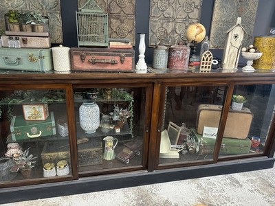 Late 1800S Store Display Cabinet, beveled glass all original | eBay