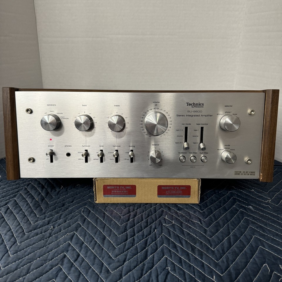 TECHNICS SU-8600 INTEGRATED STEREO AMPLIFIER - SERVICED - CLEANED ...