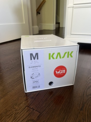 Kask Elemento Bike Helmet - White - Medium - Brand New In Box | eBay