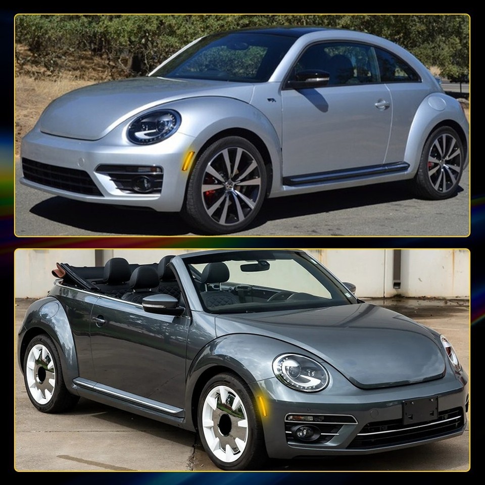 Amber LED Front Bumper Side Marker Lights Smoked For 12-23 VW Beetle ...