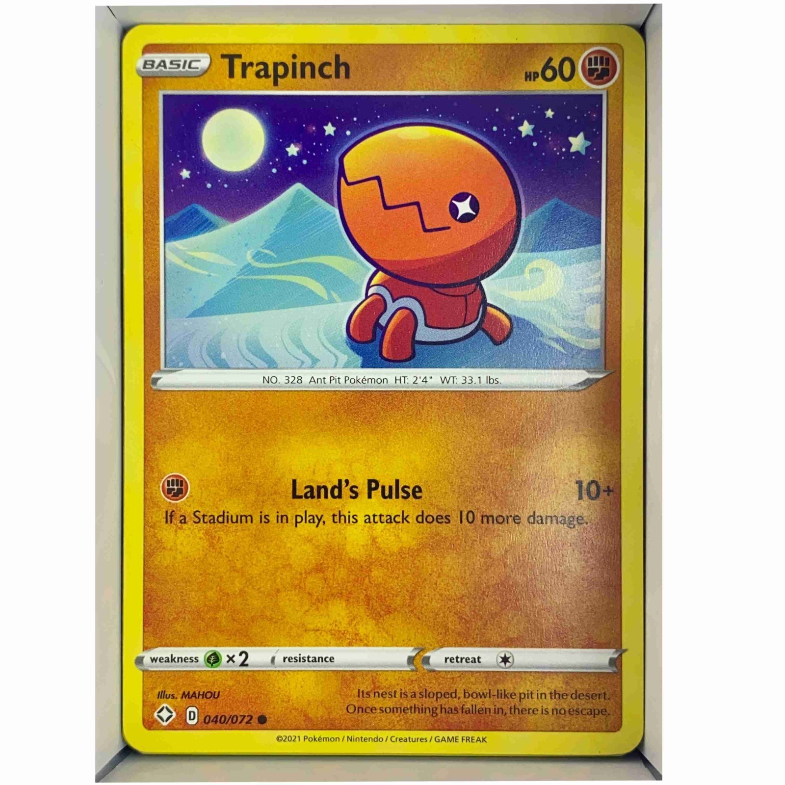 Trapinch 040/072 SWSH4.5 2021 English Shining Fates | eBay
