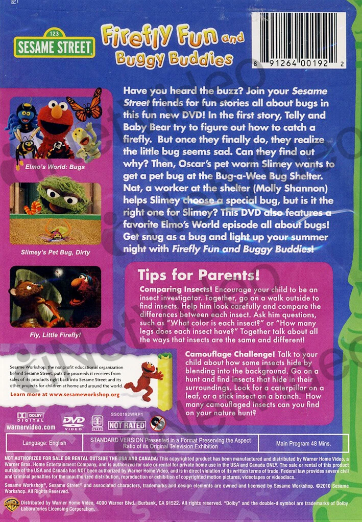 Sesame Street Slimey World Games Dvd