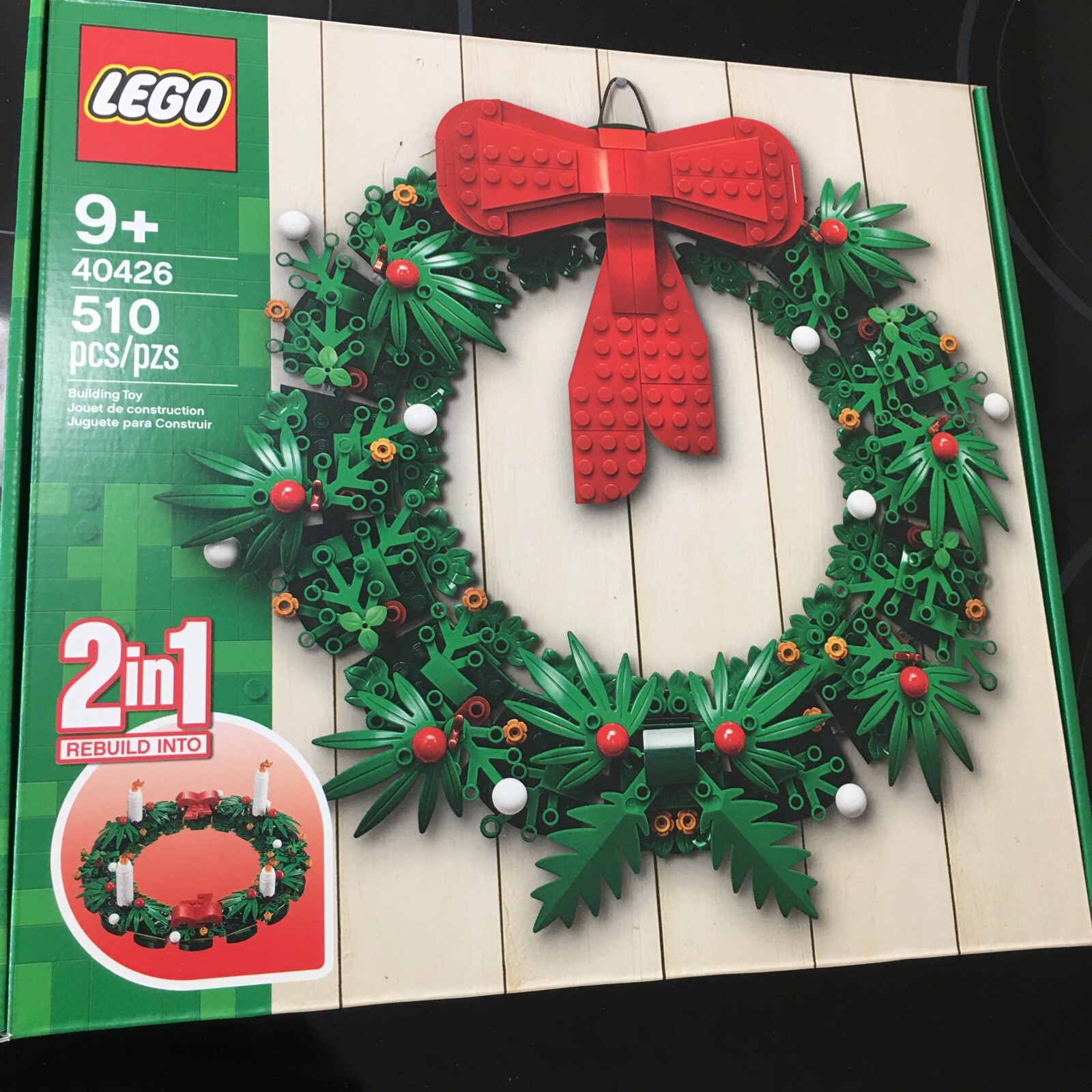 LEGO 40426 Christmas Wreath 2-in-1 (510 pcs) Brand New! Sealed In Box ...