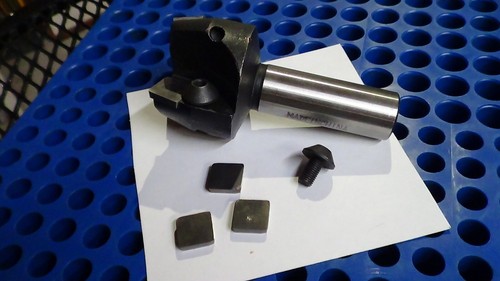 machinist face end milling cutter indexable 3/4 shank 15 deg. lead tool ...