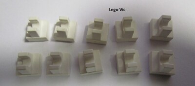 Lego 2555 x10 Tile 1x1 with Clip City Belville Star Wars Pirate Ninjago ...