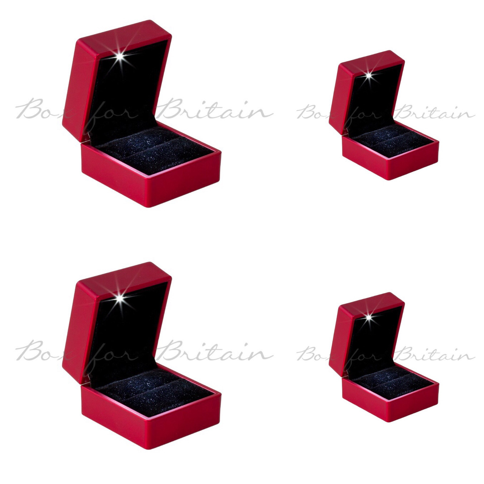 LED Light Ring Box,Red Engagement Ring Box With LED Light | eBay UK