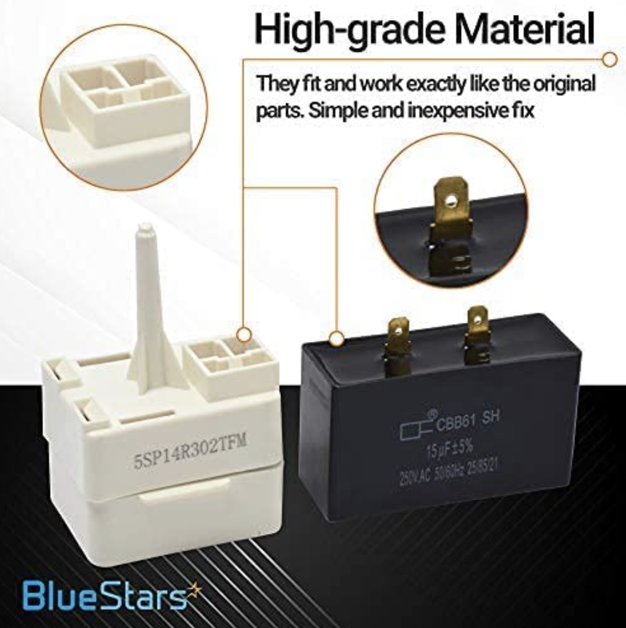 Kenmore Frigidaire Refrigerator Compressor Relay Start and Overload and ...