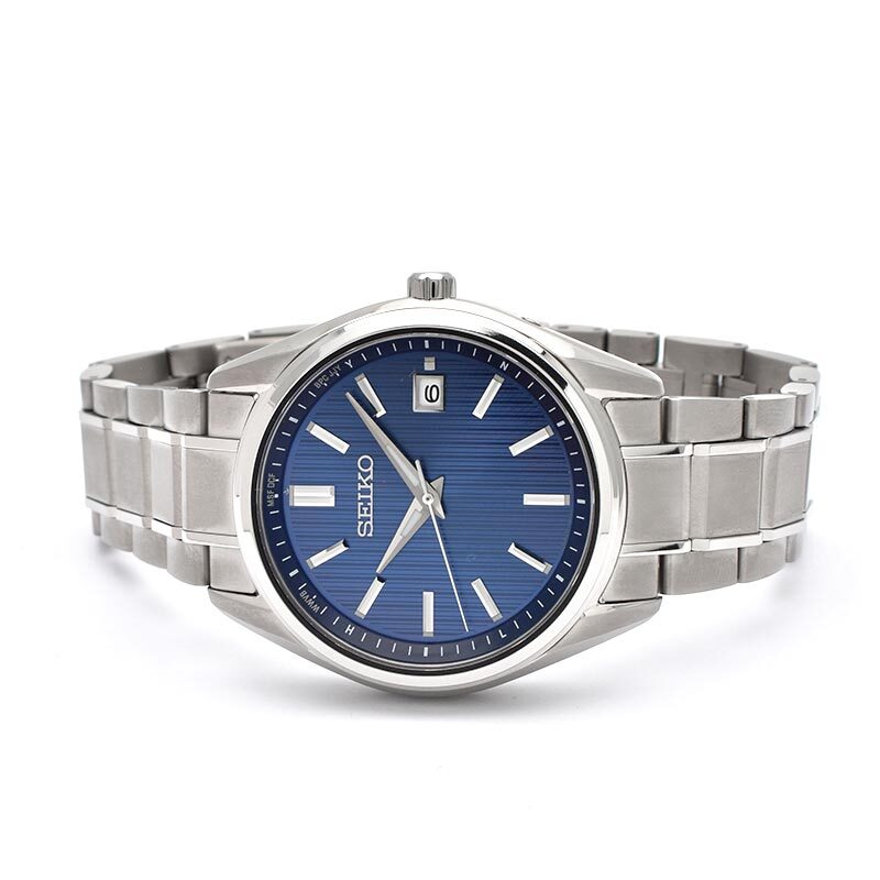 SEIKO SELECTION SBTM339 Titanium Radio Solar Watch Navy Dial 39.5mm | eBay