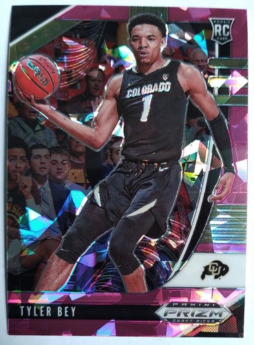 TYLER BEY 35 PANINI PRIZM DRAFT PICKS PINK ICE PRIZM ROOKIE RC 2020-21 ...