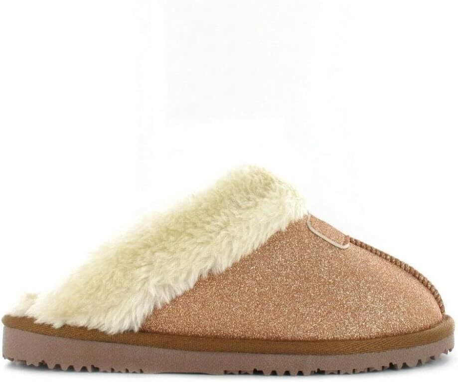 Ladies Ella Slippers Luxury Memory Foam Faux Fur Lined Outdoor Sole ...