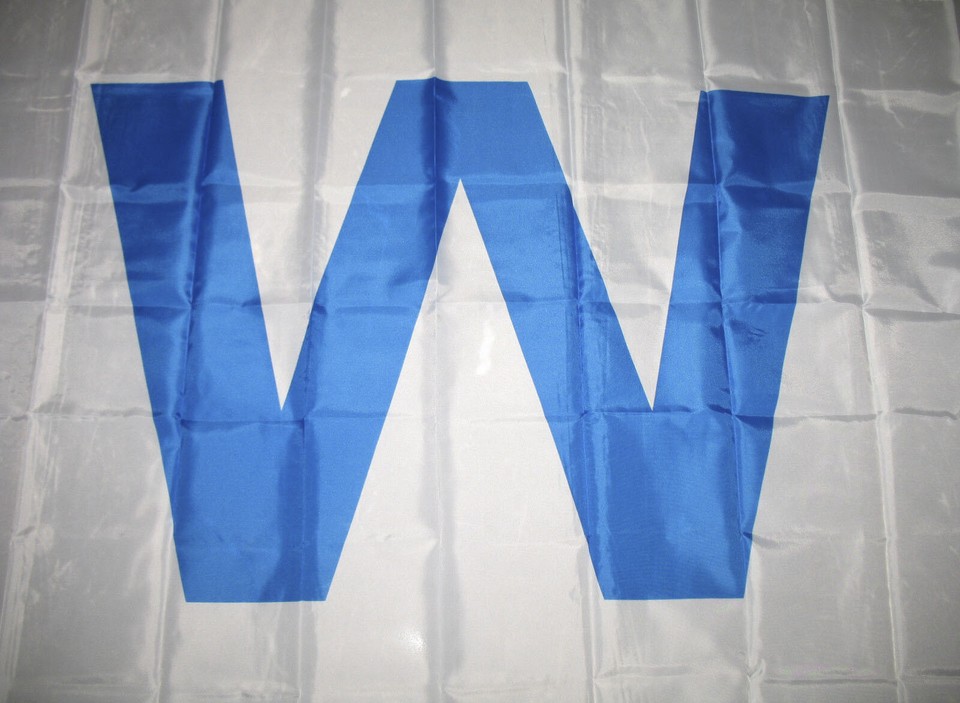 Light Blue Win W Chicago Wins Flag Super Poly 3x5 3'x5' feet Flag ...