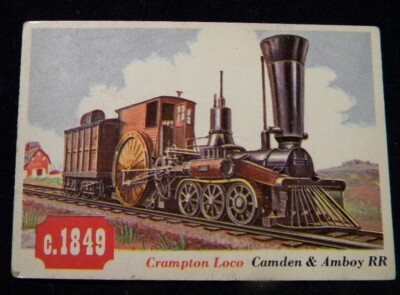 TCG Trading Card 69 Crampton Locomotive Camden & Amboy Railroad Train ...
