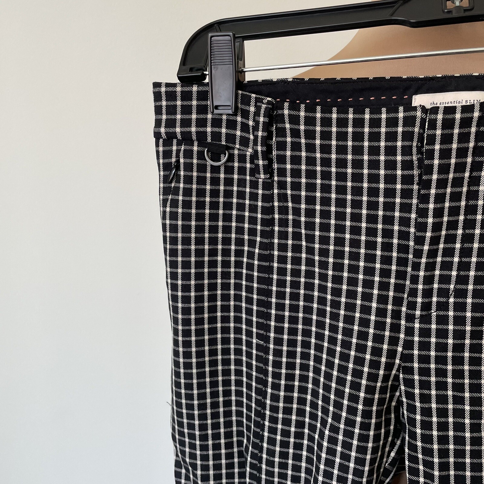 Anthropologie Black White Window Pane Check The Essen… - Gem