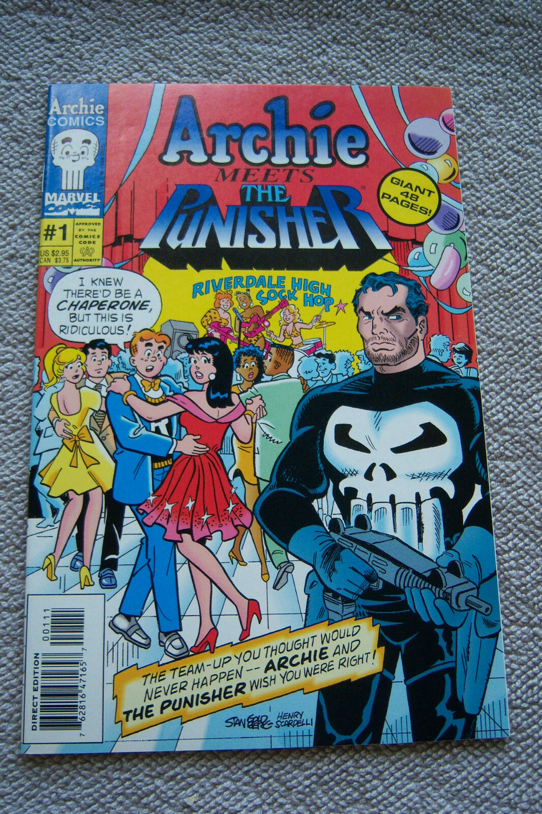 ARCHIE MEETS THE PUNISHER 1994 Frank in Riverdale rare Archie Comics ...