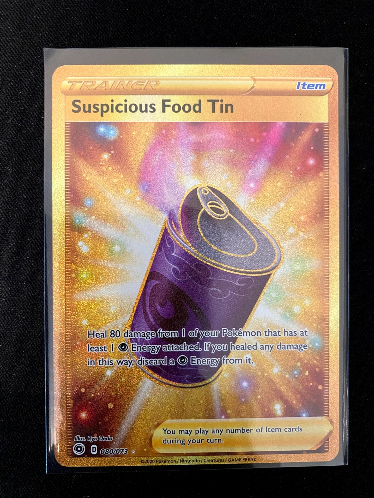 Pokemon Champion's Path Suspicious Food Tin 080/073 Secret Rare - Fresh ...