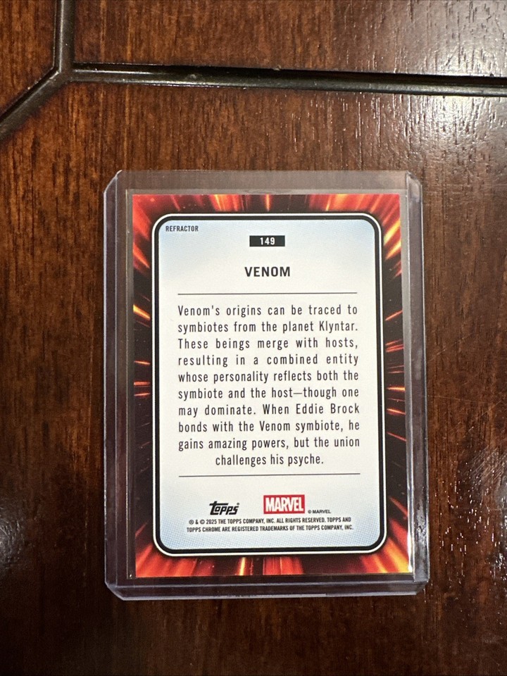 2025 Topps Chrome Marvel Venom #149 Refractor | eBay