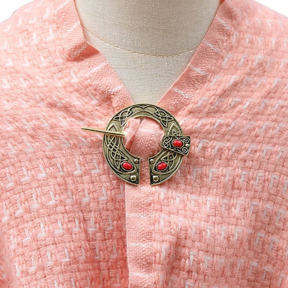 Fashion Jewelry Scarf Brooch Alloy Cloak Pin Medieval Coat Clasp Casual ...