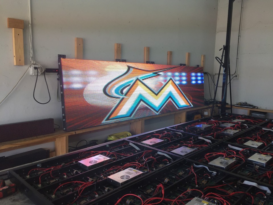 LED Sign Outdoor Full Color Double Sided Programmable Message Digital ...