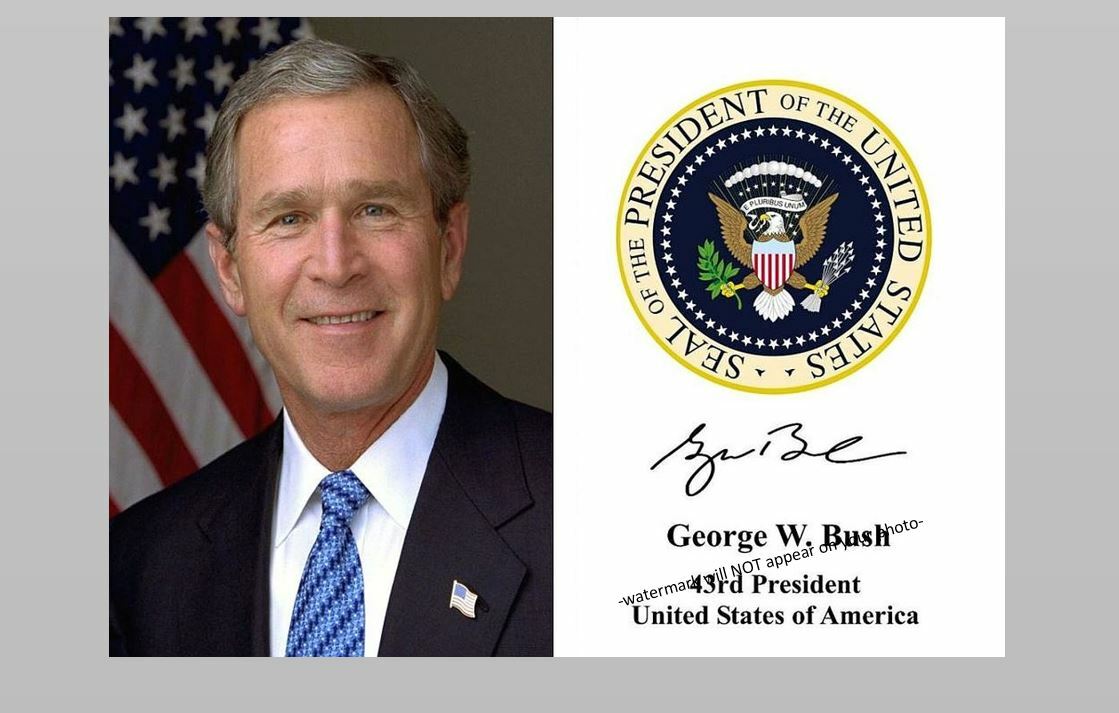 President George W Bush Official PHOTO Portrait Art Print Seal ...
