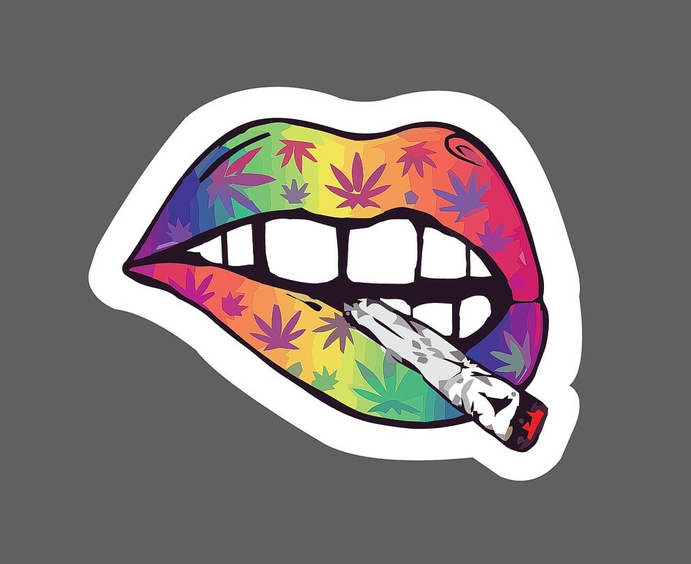 Weed Smoke Lips