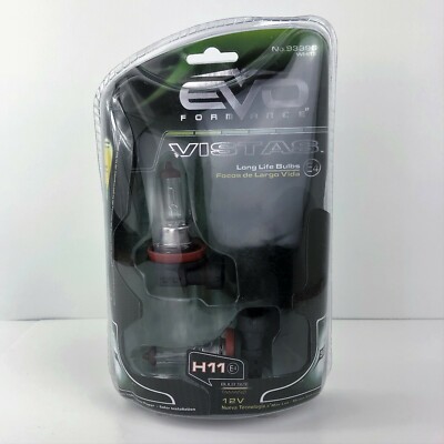 93390 EVO Formance Vistas White 3200K Halogen Long Life Bulbs H11 E4 ...