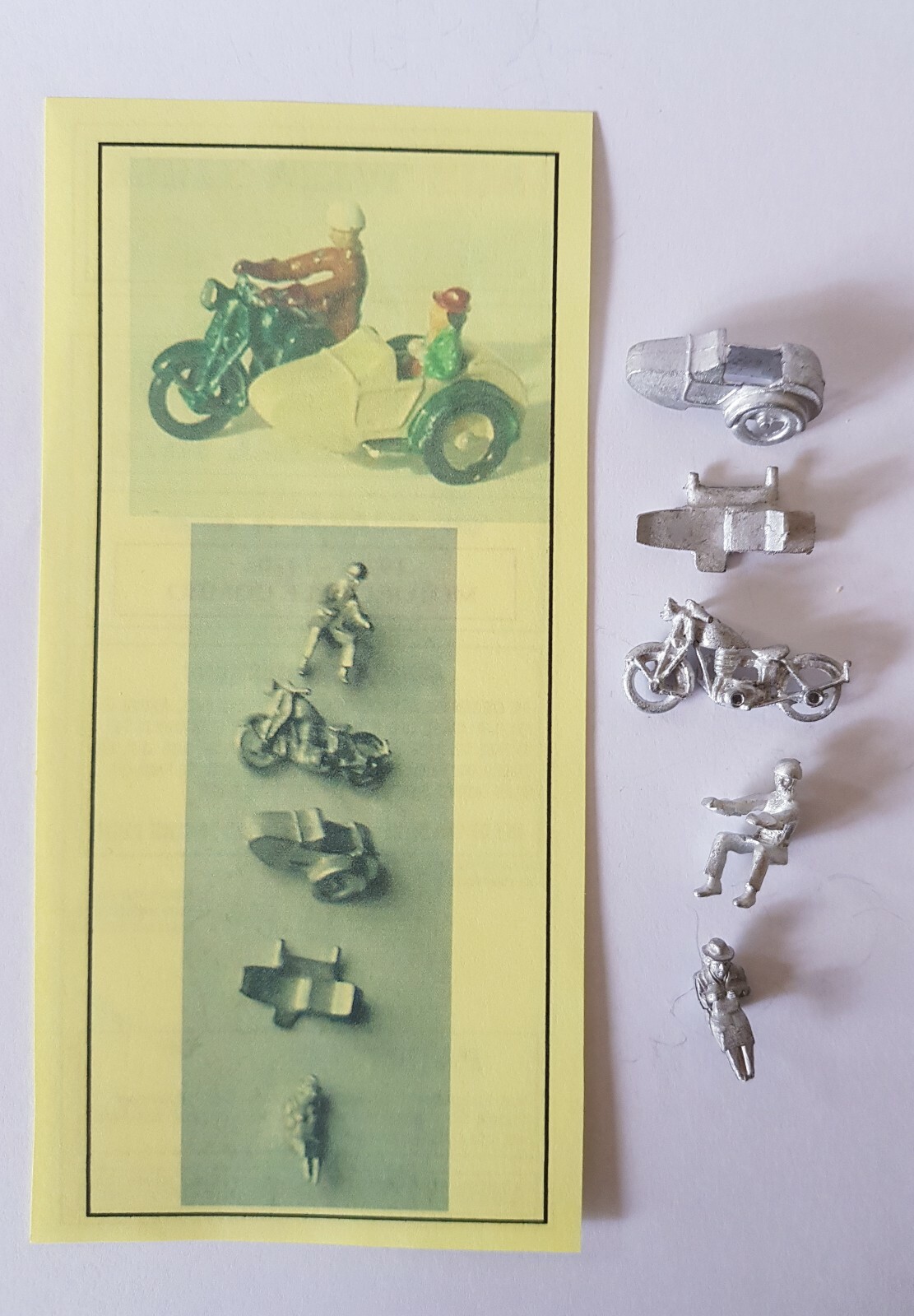 OO GAUGE PRE-WAR 1920s - 1930s MOTORCYCLE & SIDECAR 1/76 4MM METAL KIT ...