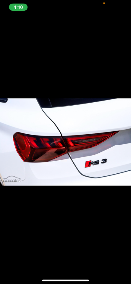 Audi RS3 Front Rear Rings AudiSport Quattro Emblem Badge For RS3 S3 A3 ...
