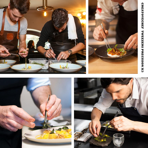 Professional Chef Plating Kit, 10 Piece Culinary Plating Set, Black ...