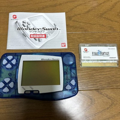 Bandai WonderSwan SW-001 and software set Blue Handheld System Console ...