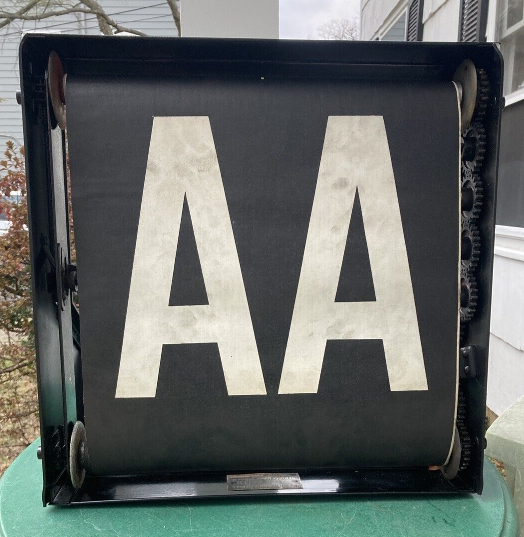 1967 IND/BMT New York Subway R-1/9 Eastern Division Car Sign Box W ...