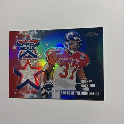2002 Topps Chrome Pro Bowl Premium Jerseys Refractor Rodney Harrison # ...