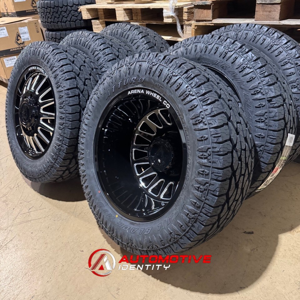 20" Arena A110 Rival Dually Wheels 28560R20 AT Tires 8x200 19+ Dodge ...