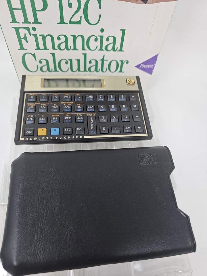 HP 12C Financial Calculator New in box with manuals Mint 886111555413| eBay