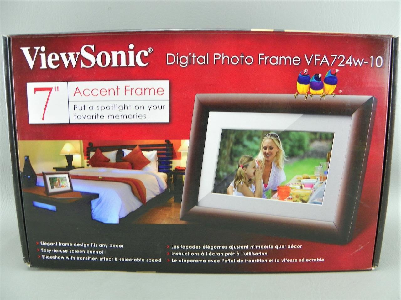 ViewSonic VFA724w-10 7" Digital Picture Frame for sale online | eBay