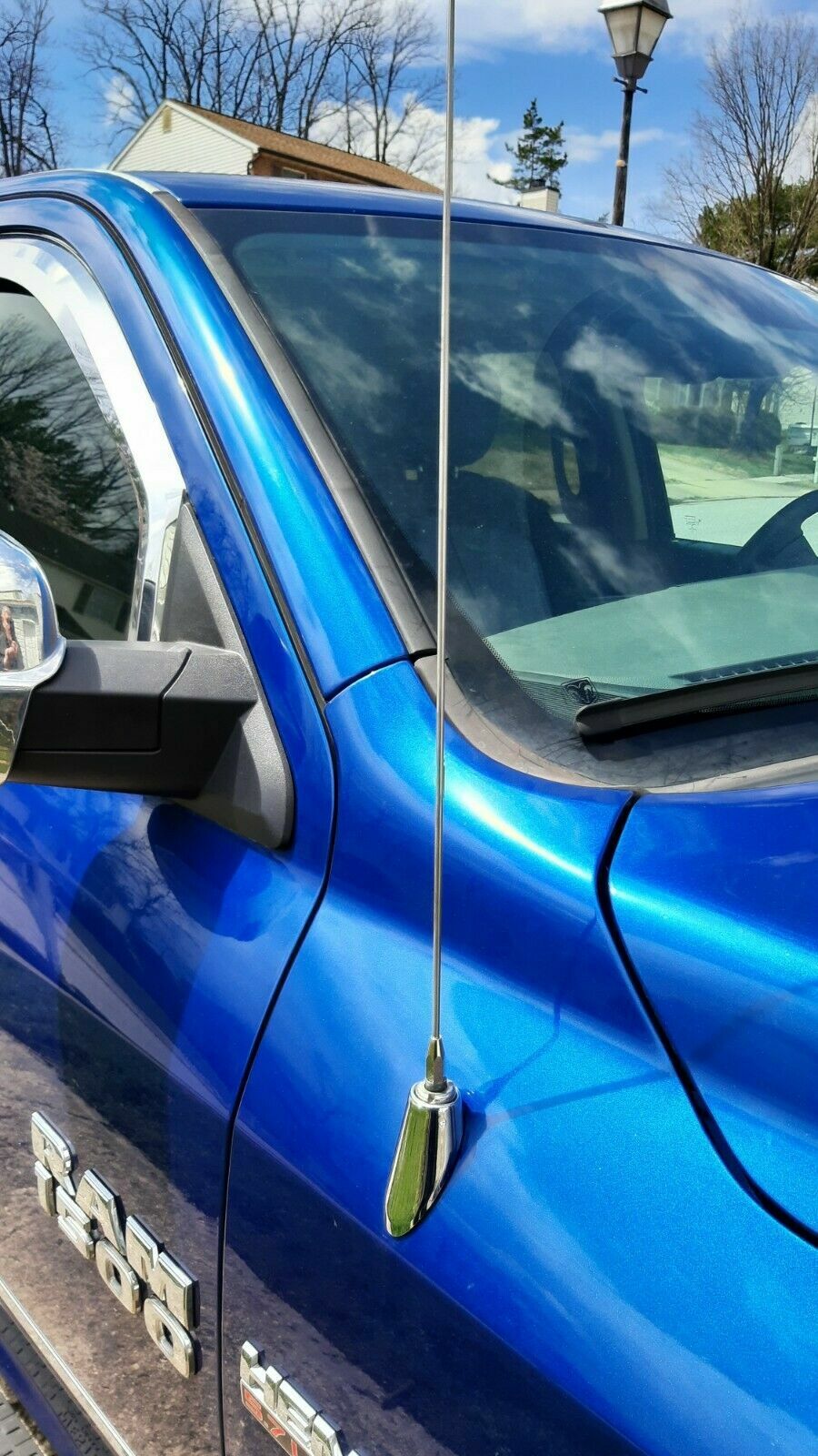 21" Stainless Steel Antenna Mast Power for DODGE RAM & RAM 1500 2500 ...